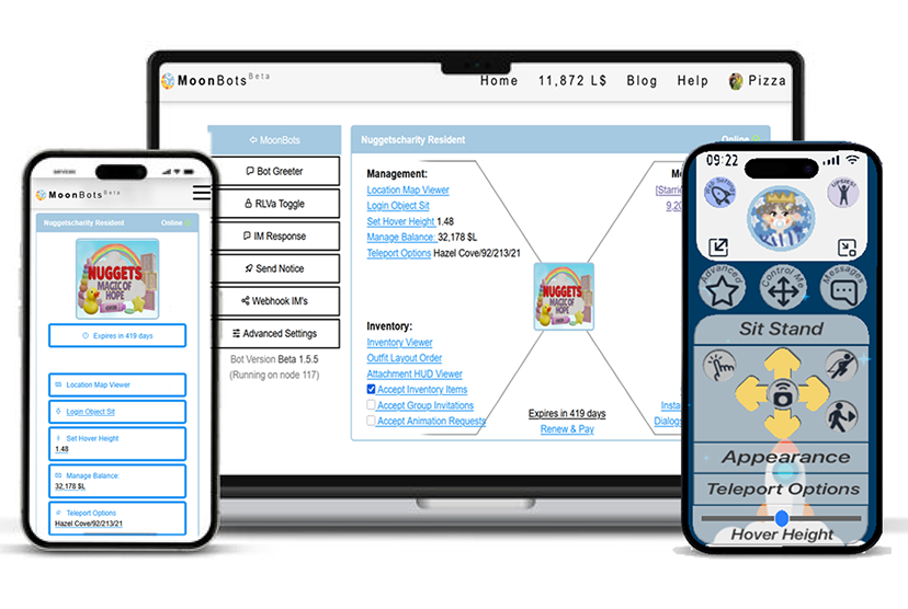MoonBots - Bot Baby & Agent Hosting Service by [Starries]